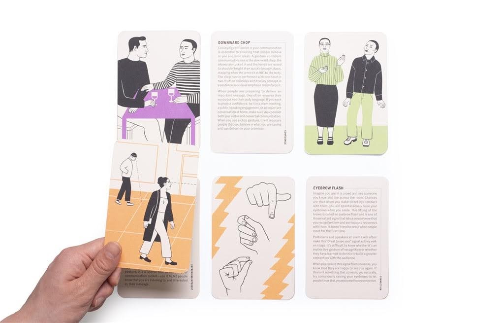 Body Language Decoder: 50 Cards – Book Therapy